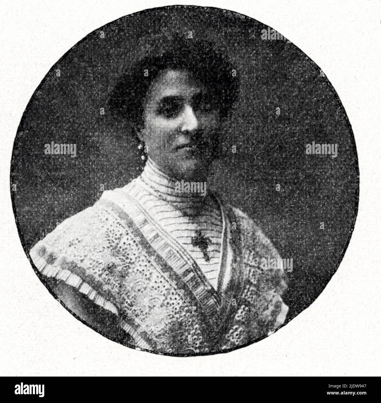 1910 , ITALY : The italian woman landscapes painter EMILIA FERRETTINI ...