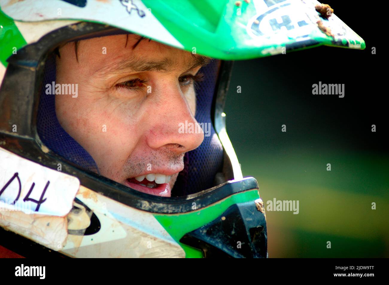 MX cycle riders and protective gear at race track Stock Photo - Alamy