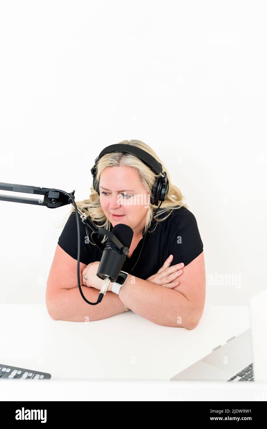 Microphone on sound mixing Cut Out Stock Images & Pictures - Alamy