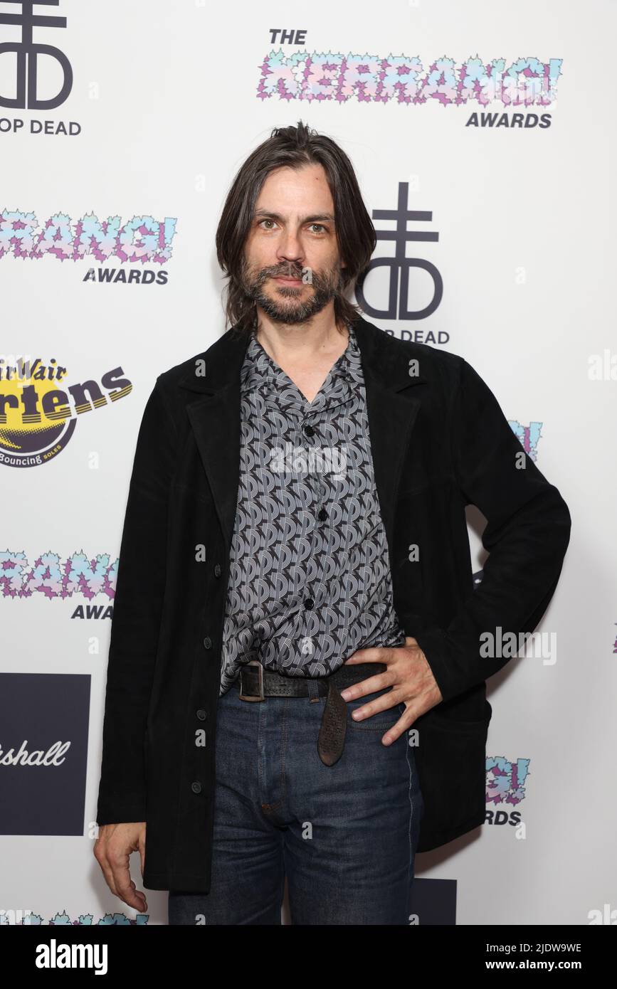 Brian Bell from Weezer attending the Kerrang! Awards 2022 at Shoreditch ...
