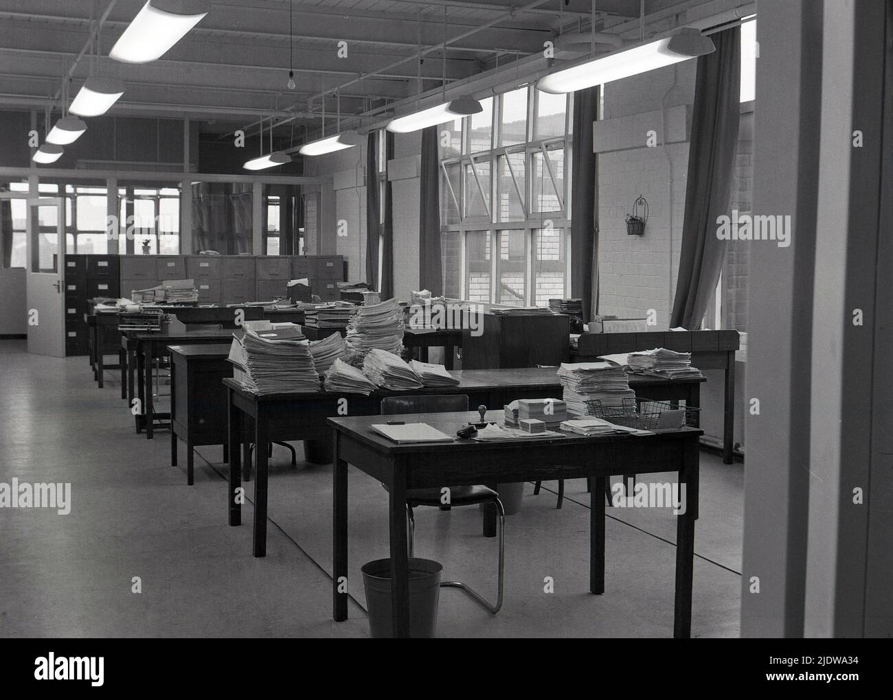 1964, historical, offices of Hepworths, clothing manufacturers, Leeds ...