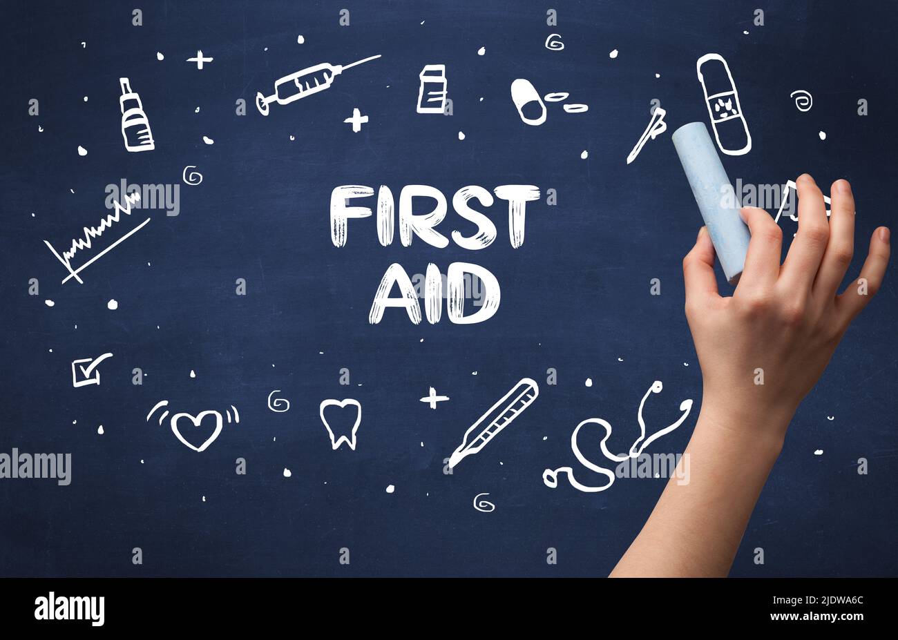 Hand drawing medical concept concept Stock Photo - Alamy