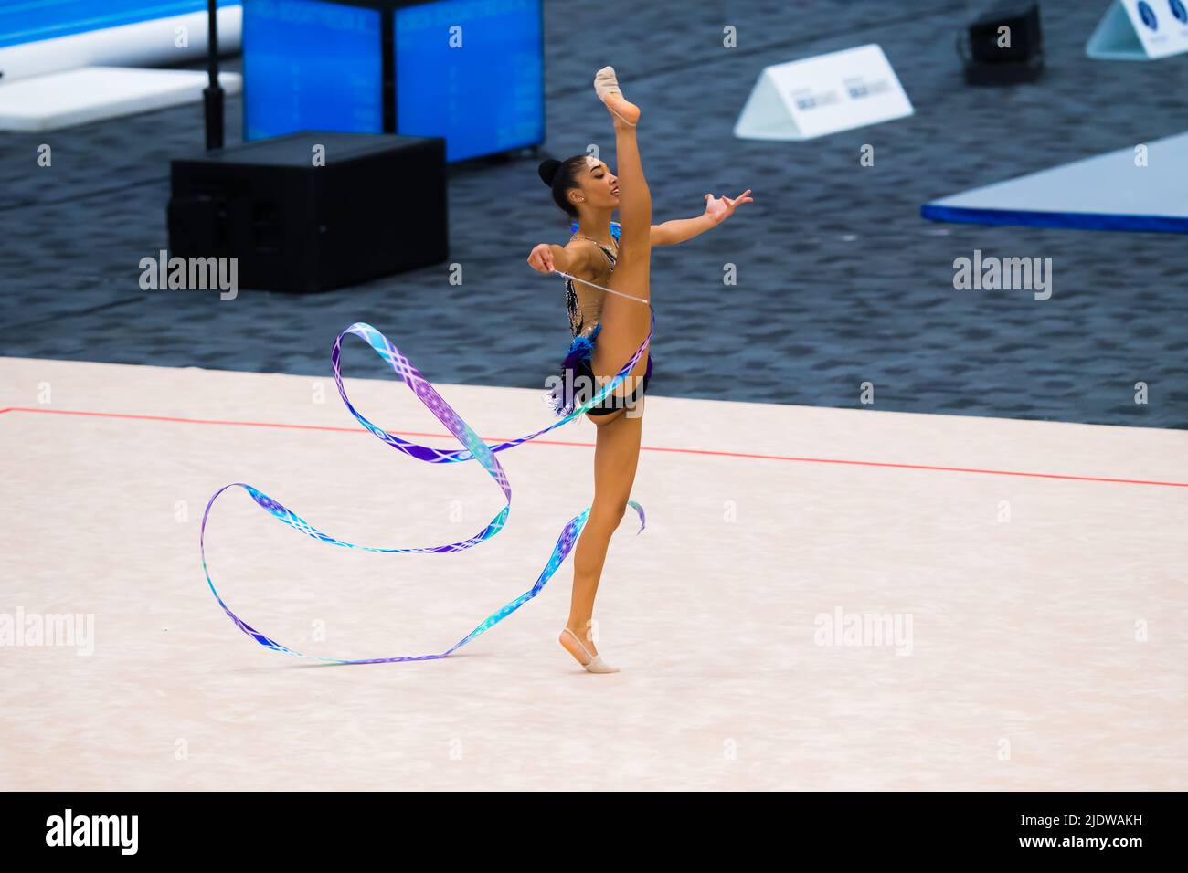 New Zealand Senior International Rhythmic Gymnast, Laylah Waggie ...