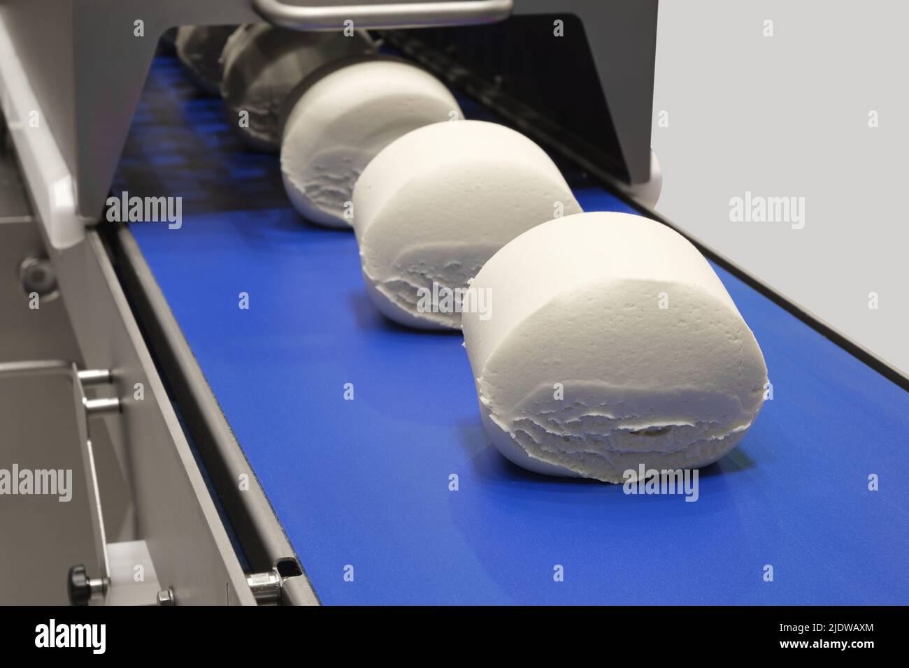 industrial production of bakery products on an assembly line ...