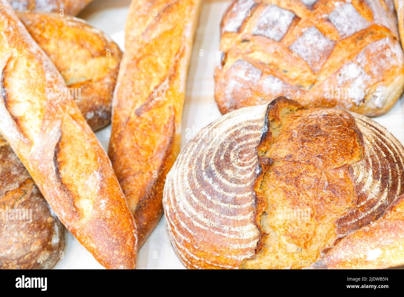 Lots of bread on the store window in Istanbul bakery Stock Photo - Alamy