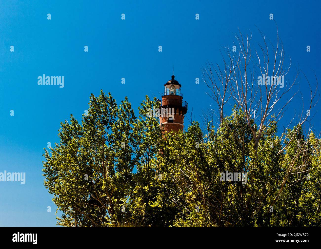 Little Sable Lighthouse in summer, Michigan Stock Photo - Alamy