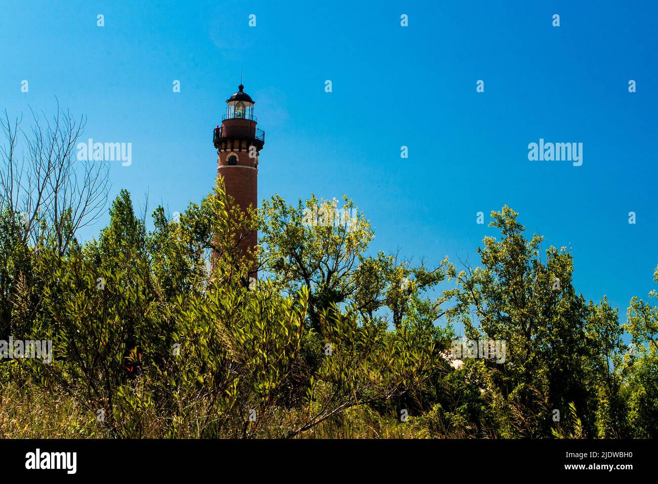 Little Sable Lighthouse in summer, Michigan Stock Photo - Alamy