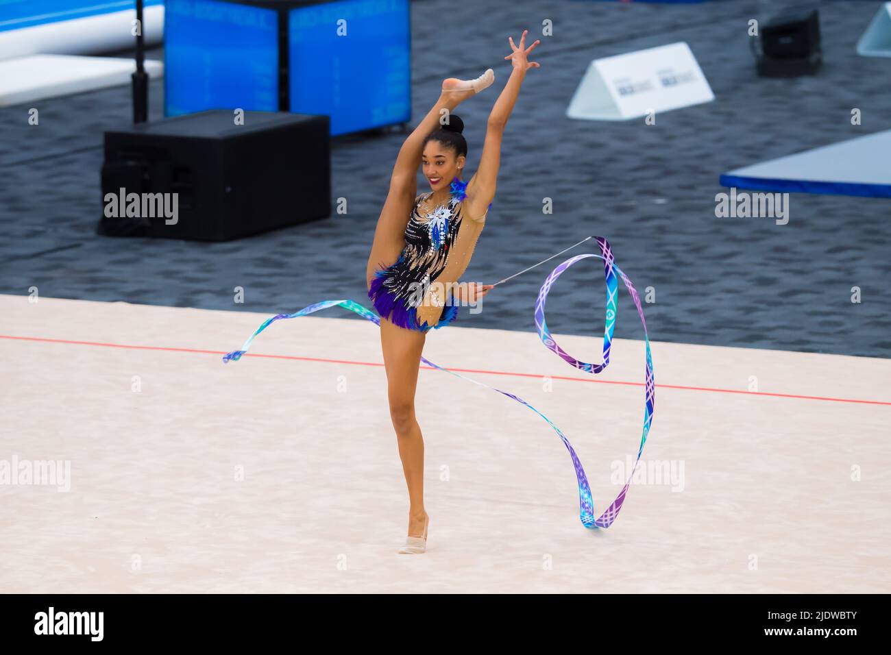 New Zealand Senior International Rhythmic Gymnast, Laylah Waggie ...