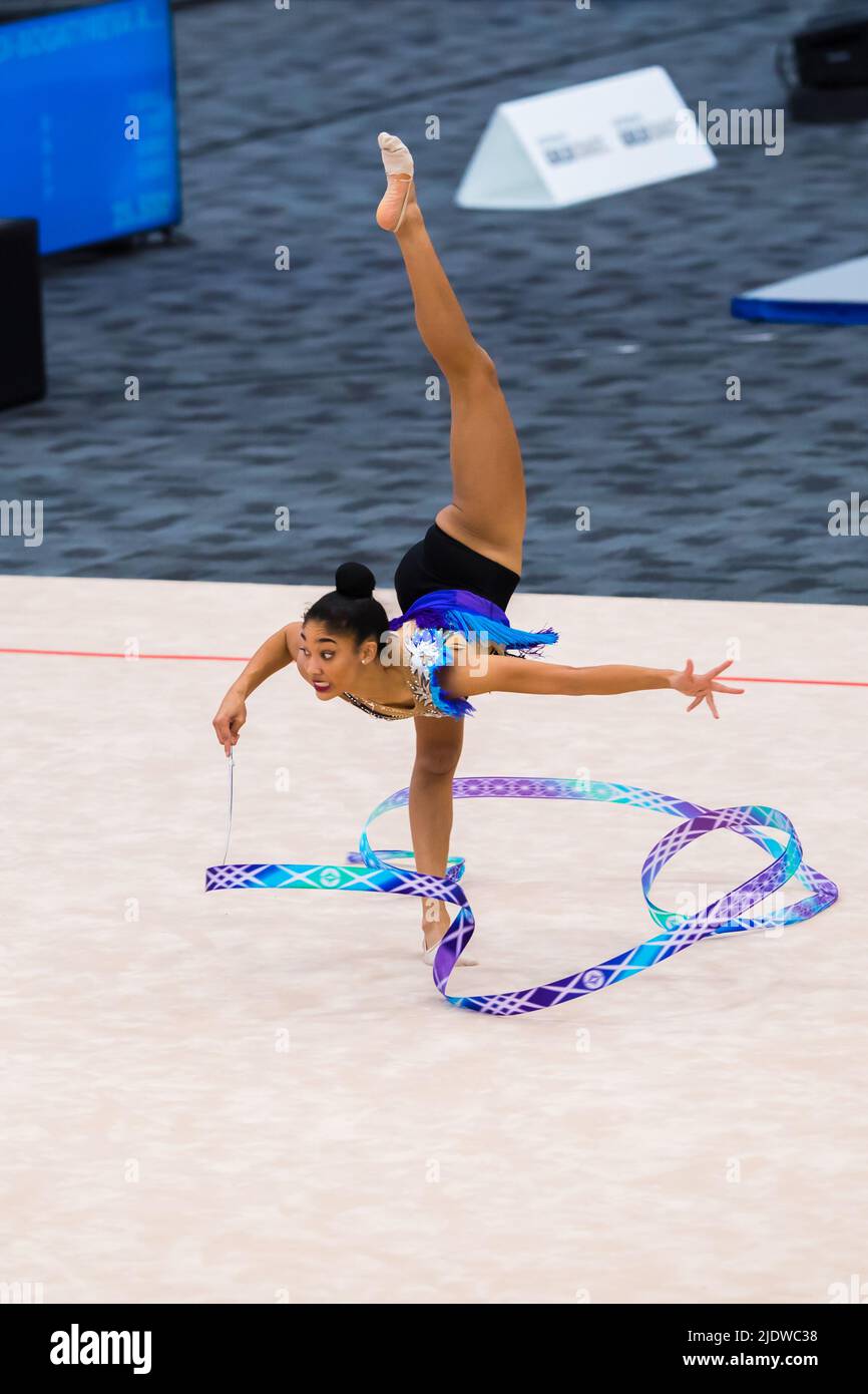 New Zealand Senior International Rhythmic Gymnast, Laylah Waggie ...