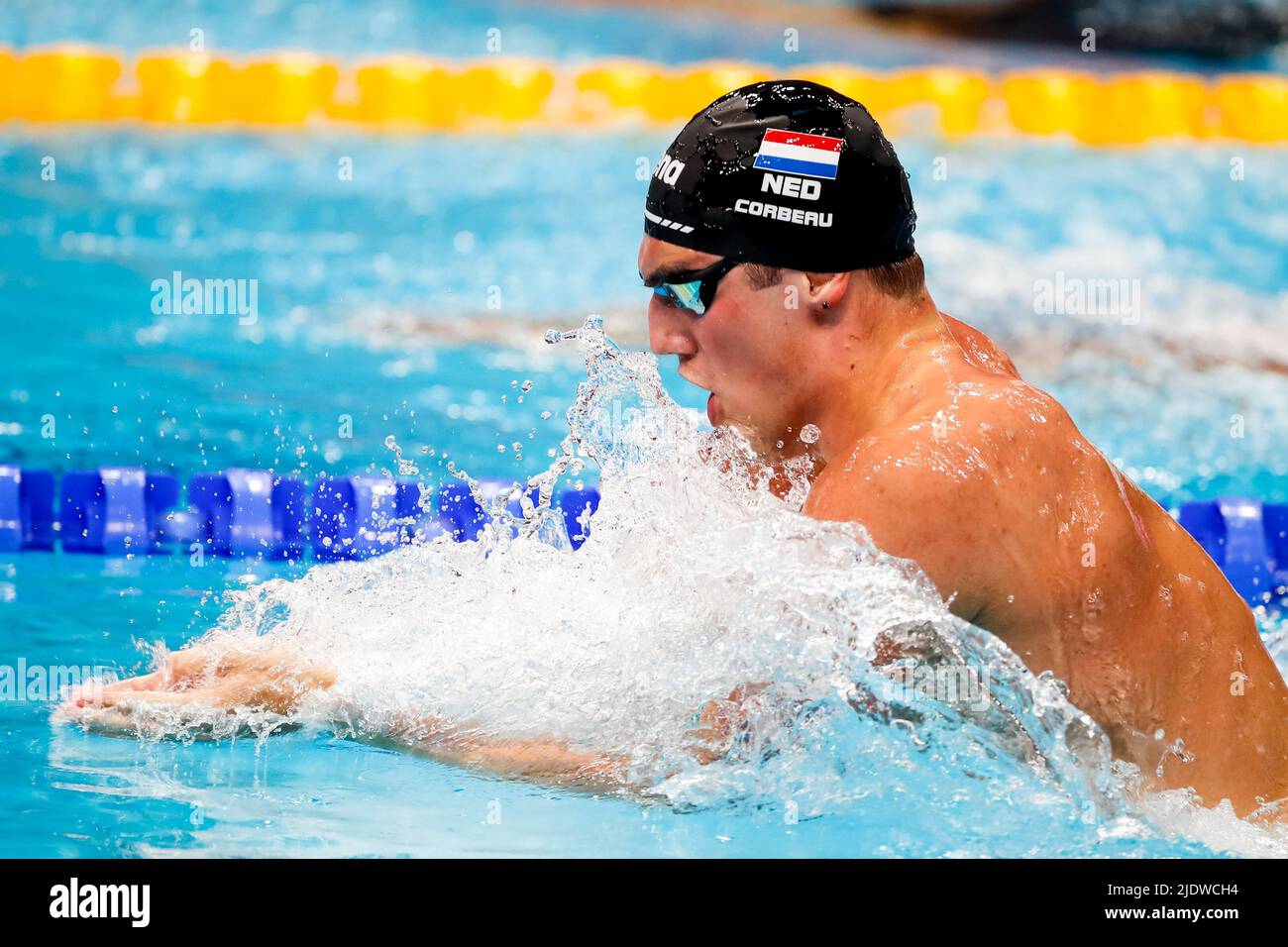 BUDAPEST, HUNGARY - JUNE 23: Caspar Corbeau of the Netherlands ...