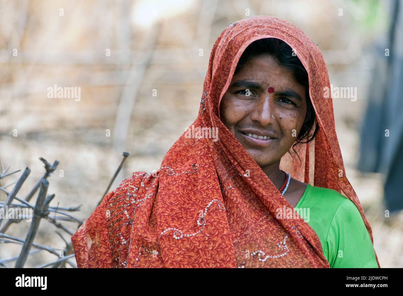 Local woman at Rohaniya, Bandhavgarh, India Stock Photo - Alamy