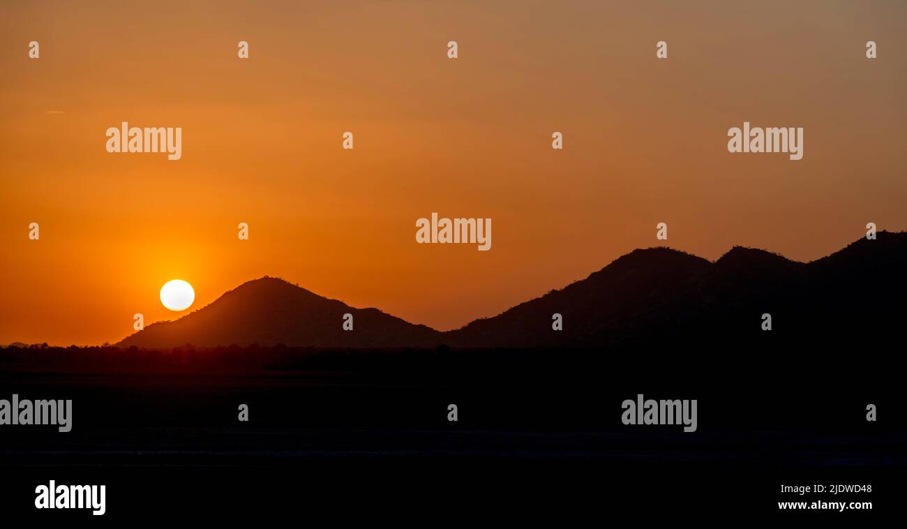 Sunset in Rajasthan, India Stock Photo - Alamy