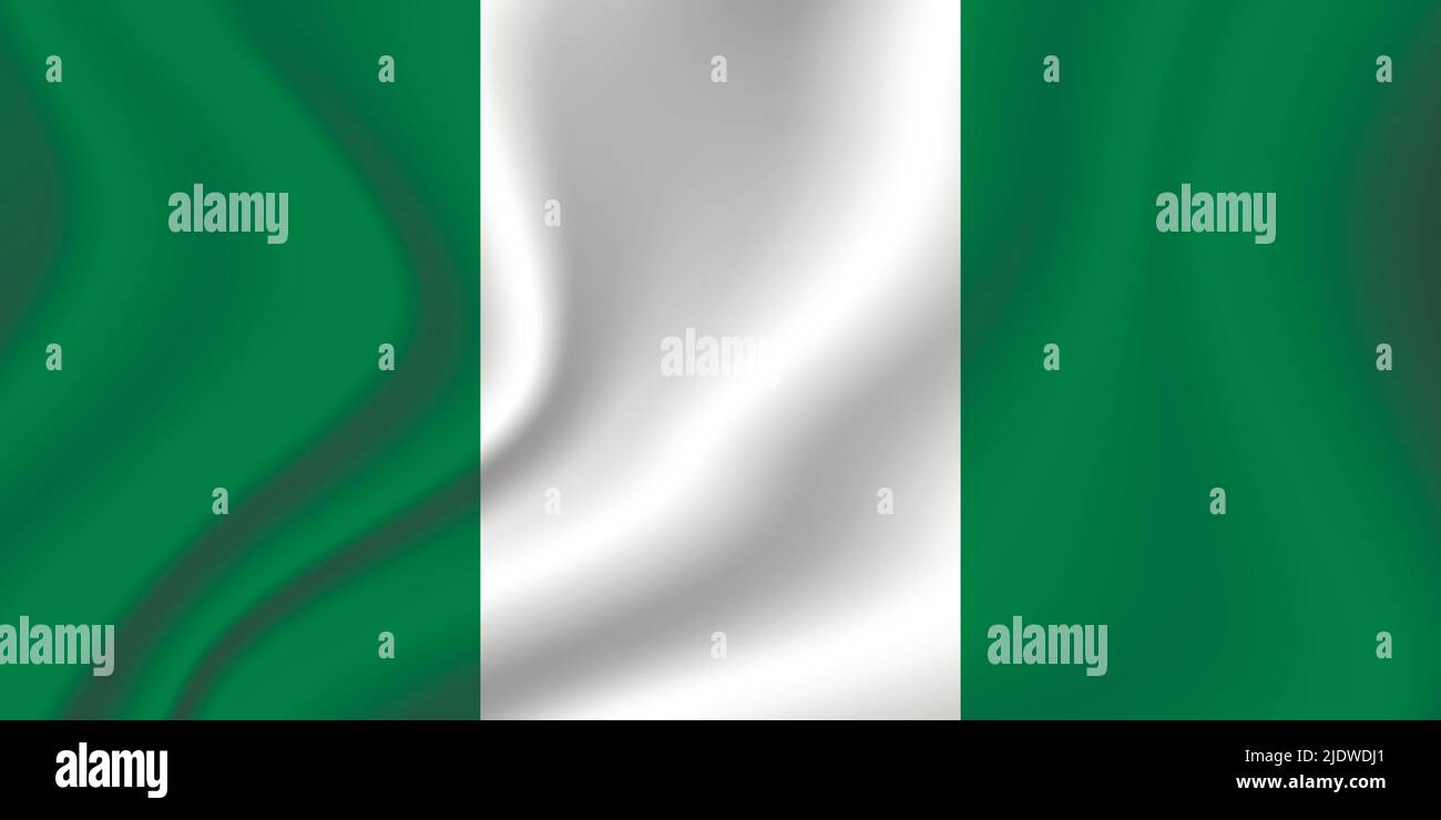 Flag of Nigeria. Nigerian national symbol in official colors. Template ...