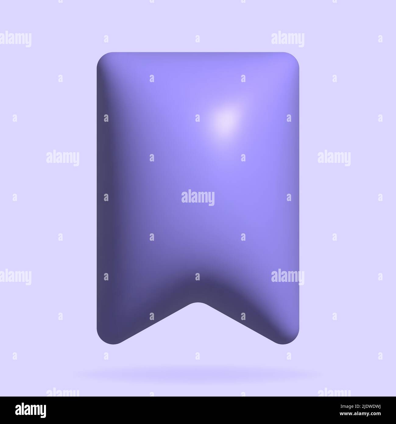 Bookmark 3d icon. Vector illustration isolated on white background ...