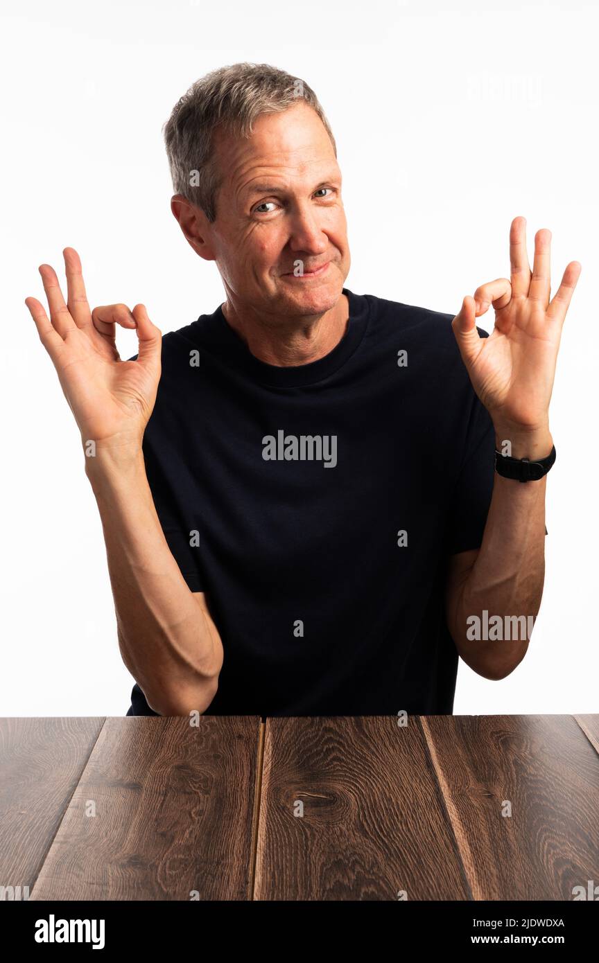 Handsome older man hi-res stock photography and images - Alamy