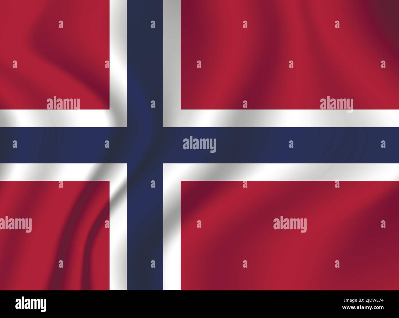 Flag of Norway. Norwegian national symbol in official colors. Template ...