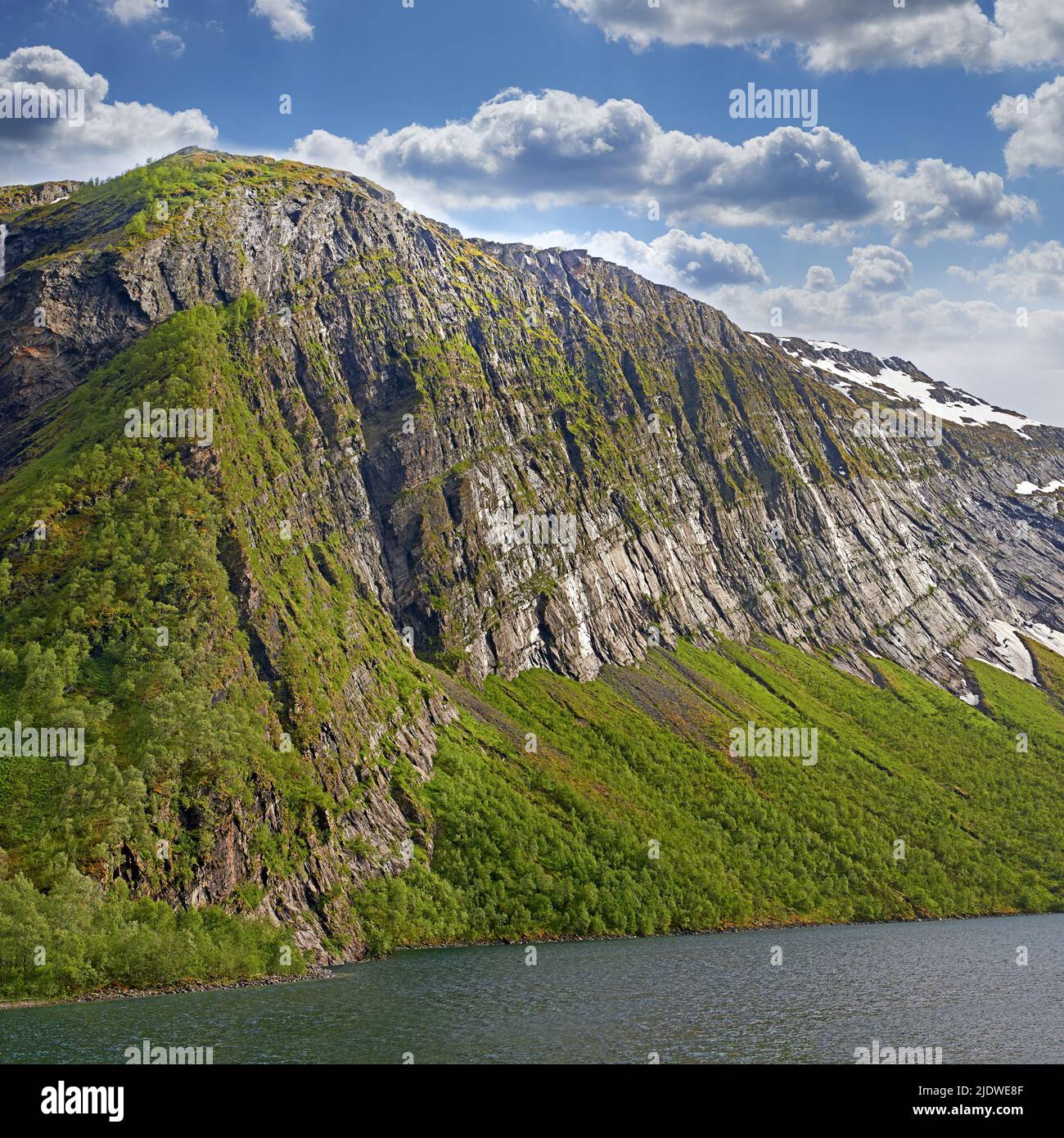 Landscape of mountains north of the polar and arctic circle in Norway ...