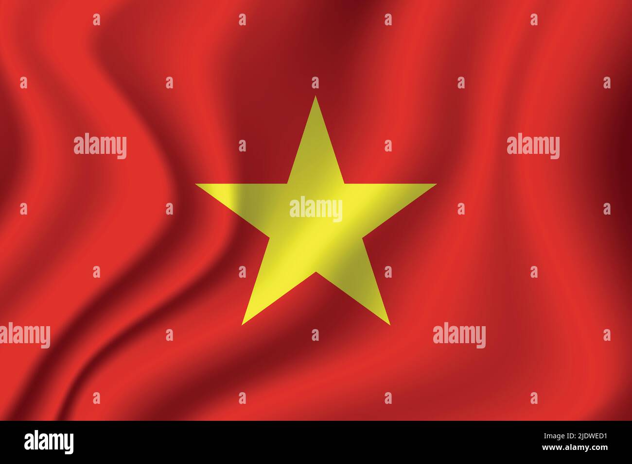 Flag of Vietnam. Vietnamese national symbol in official colors ...