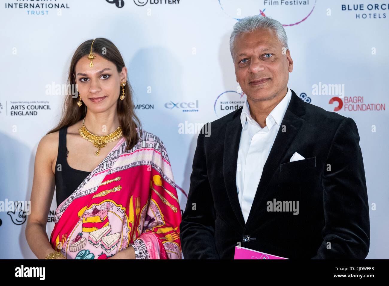 London, UK. 23 June 2022. Kiara Matharu, wearing the world's first ...