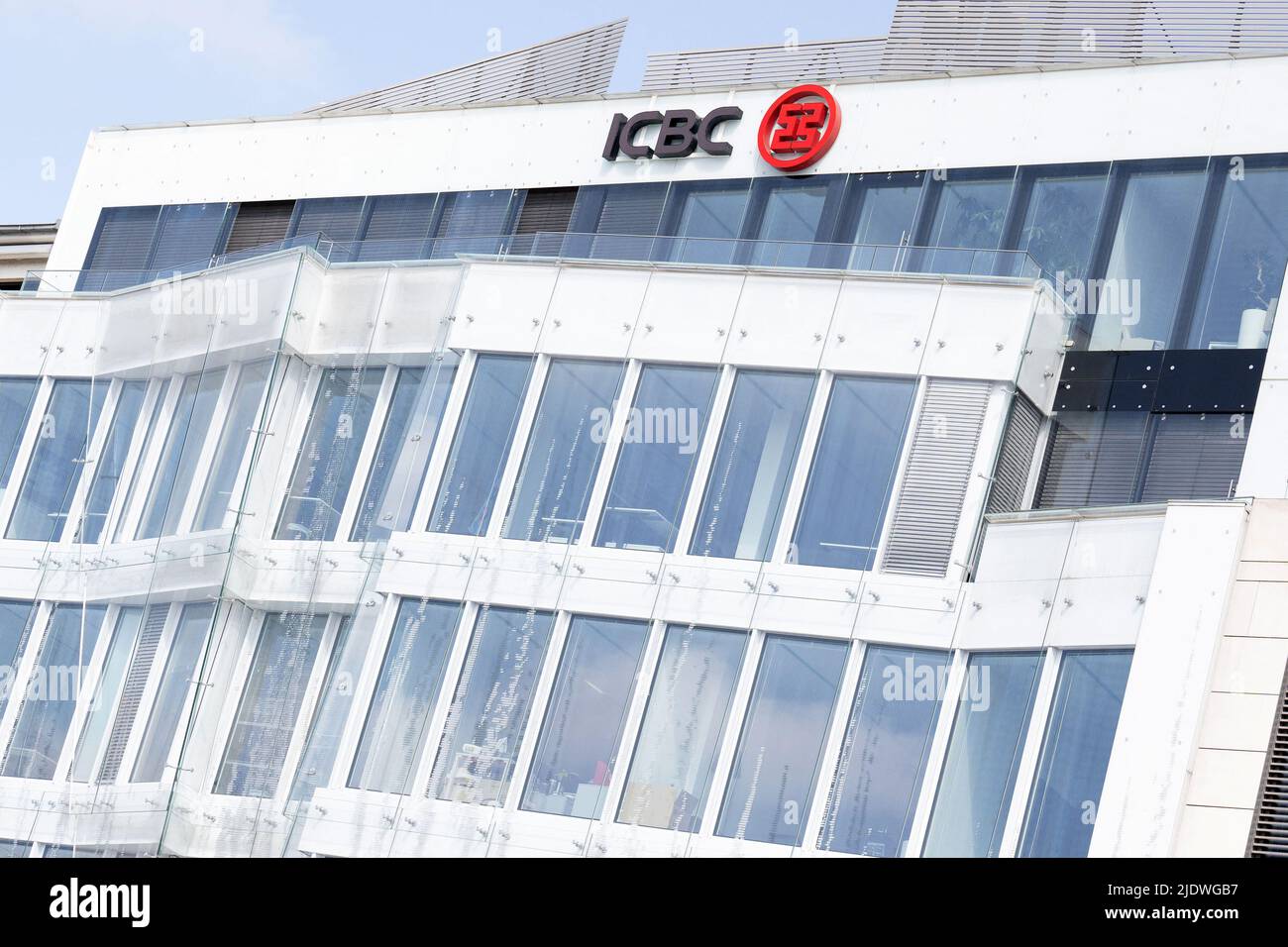 A shop sign of ICBC ( Industrial and Commercial Bank of China), on June ...