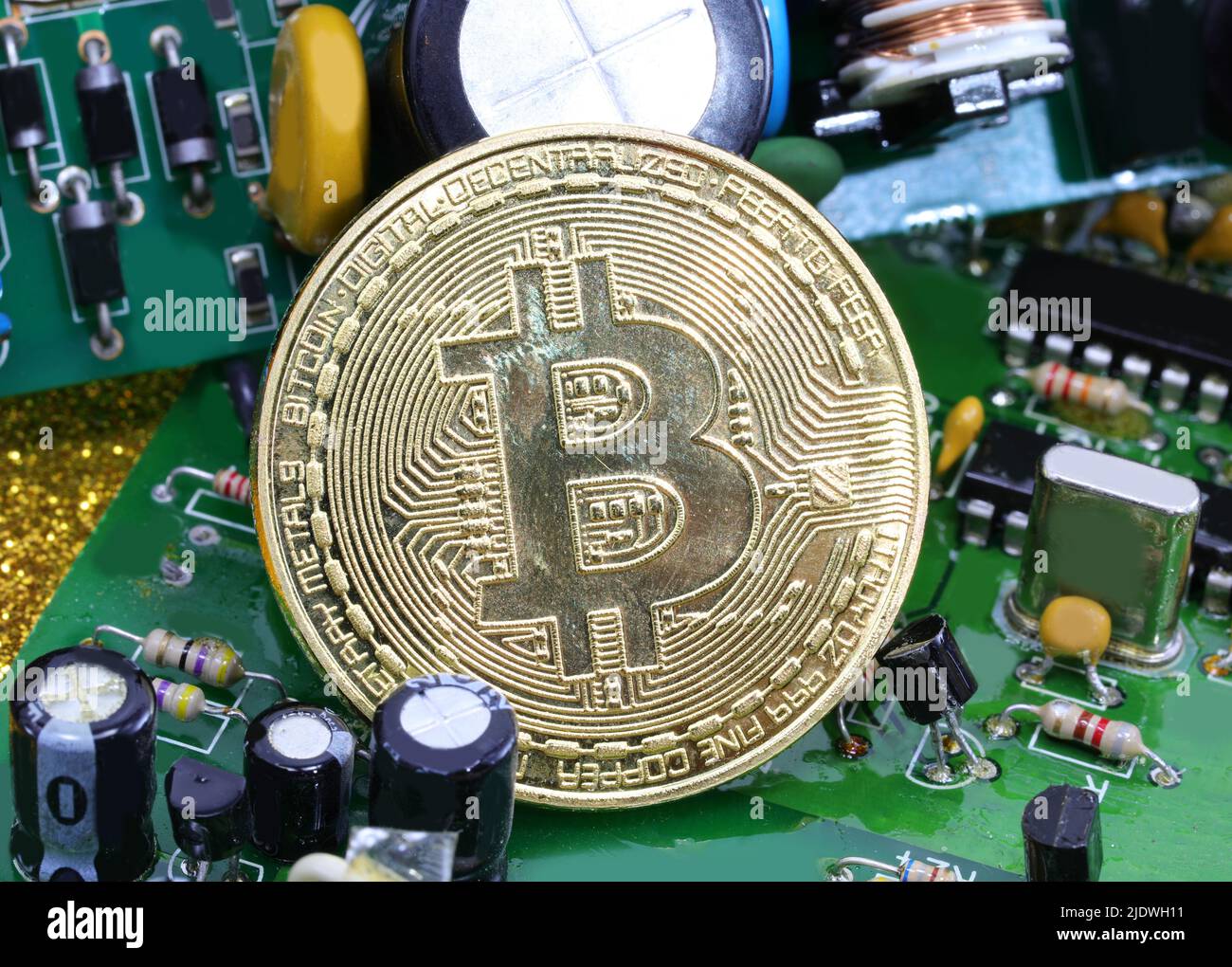 coins with the symbol B in capital letters symbolizing the ...