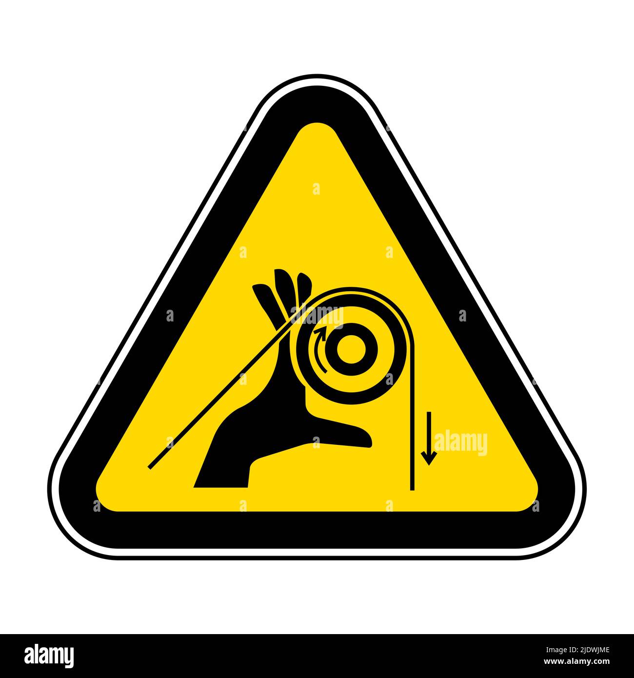 Hand Entanglement Rollers Symbol Sign, Vector Illustration, Isolate On ...