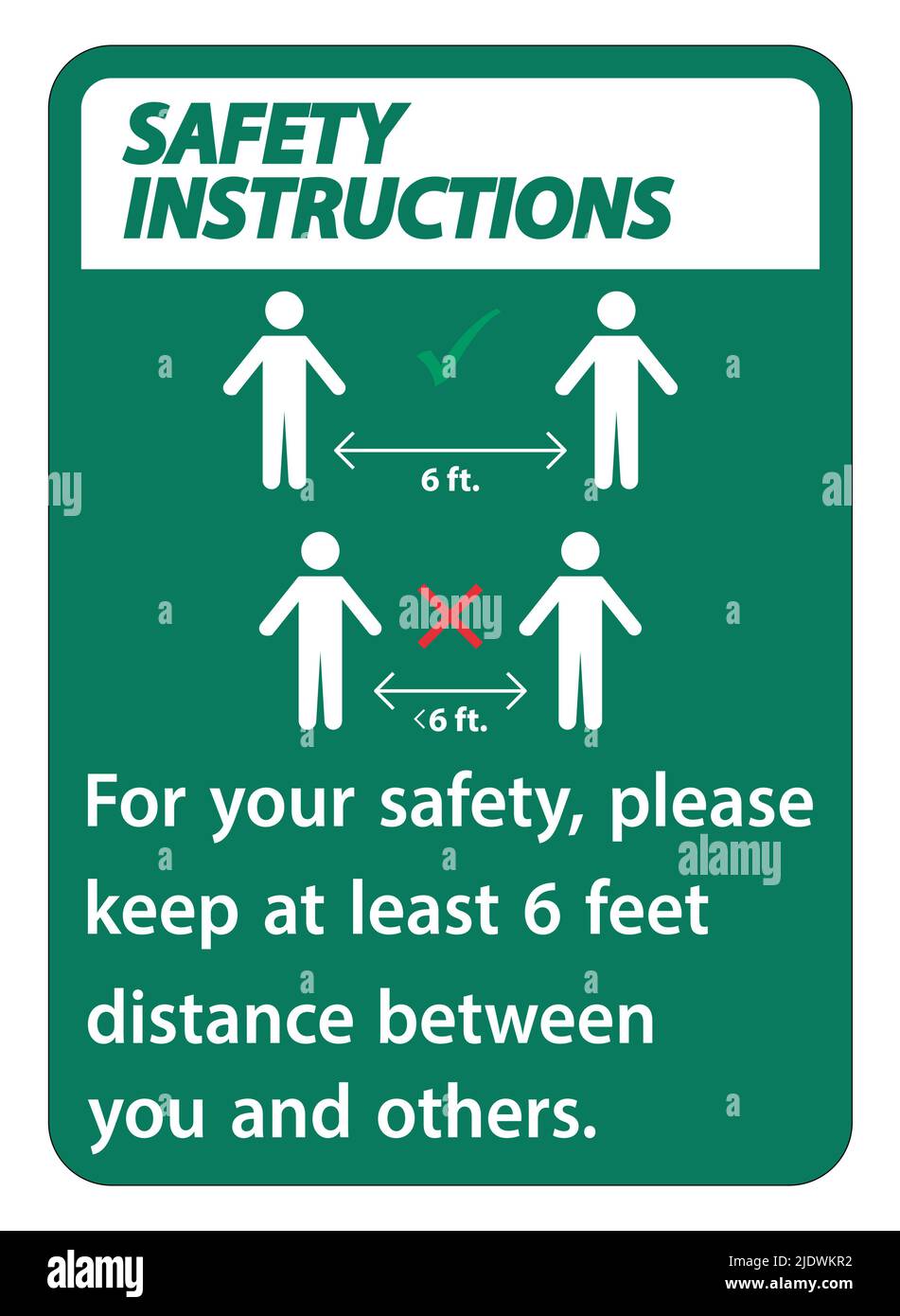 Safety Instructions Keep 6 Feet Distance,For your safety,please keep at ...