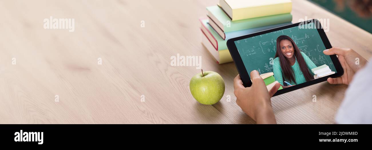 Students video conference classroom hi-res stock photography and images ...