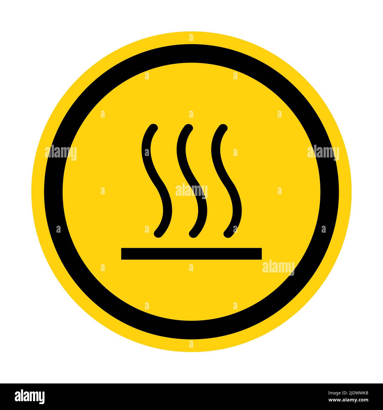 Beware Hot Symbol Sign Isolate On White Background,Vector Illustration ...