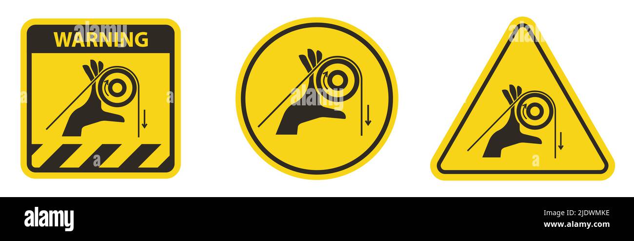 Hand Entanglement Rollers Symbol Sign, Vector Illustration, Isolate On ...