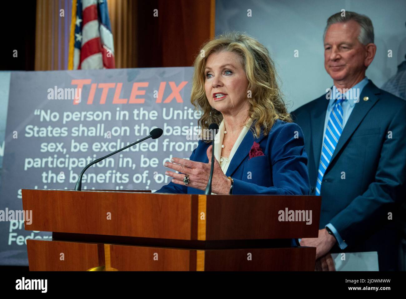 United States Senator Marsha Blackburn (Republican of Tennessee) offers ...