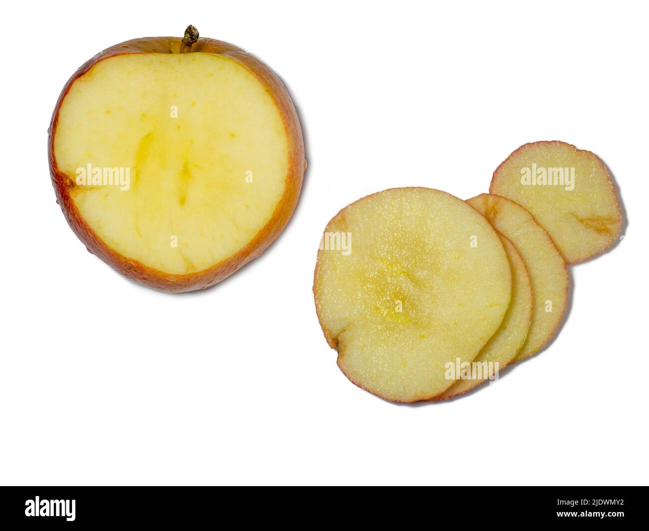 Apple wedges, fruit hi-res stock photography and images - Alamy