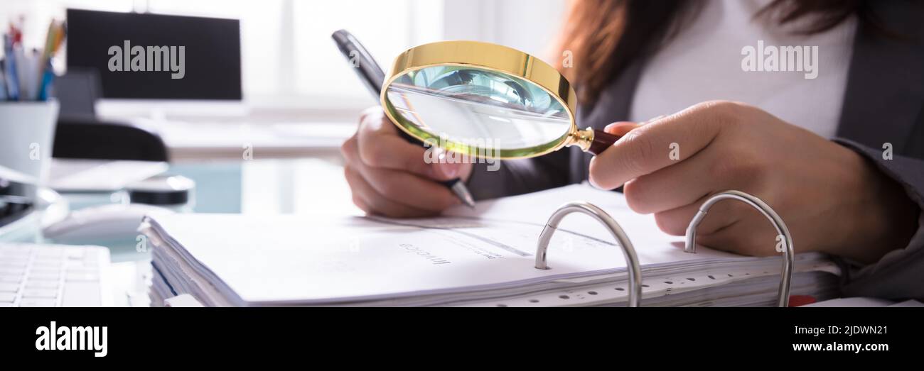 Checking paper hi-res stock photography and images - Alamy