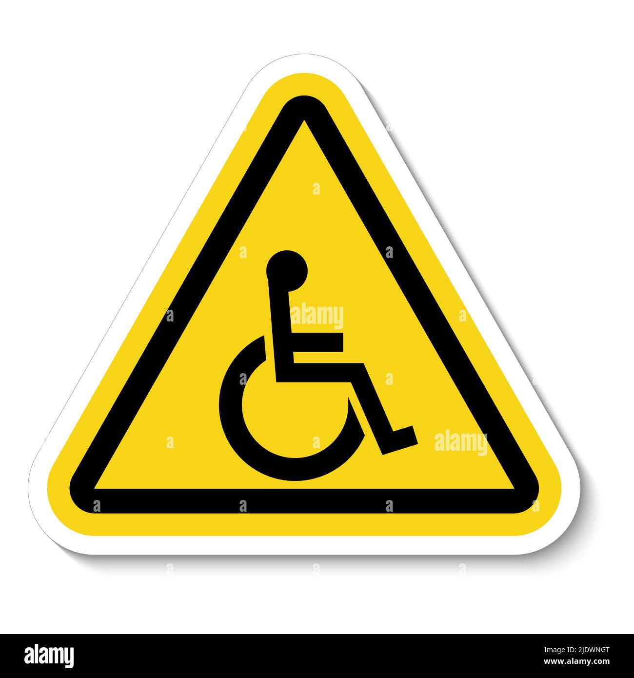 Accessible Parking Sign On White Background Stock Vector Image & Art ...