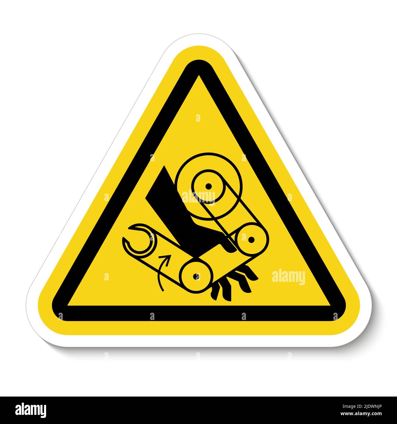 Hand Crush Robot Symbol Sign Isolate On White Background,Vector ...