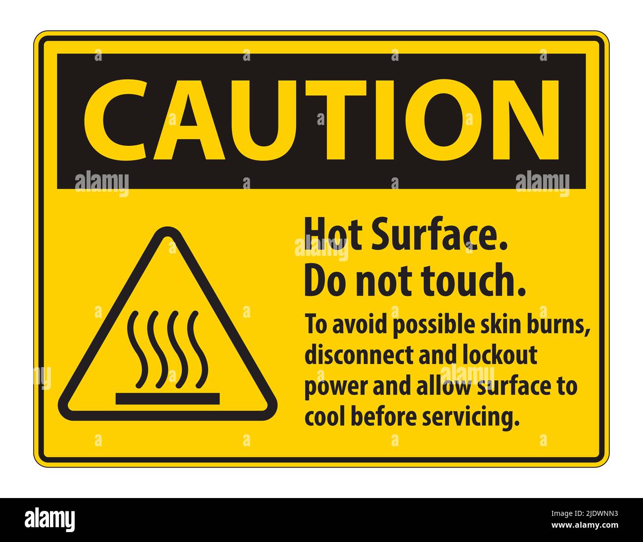 Hot Surface, Do Not Touch, To Avoid Possible Skin Burns, Disconnect And ...