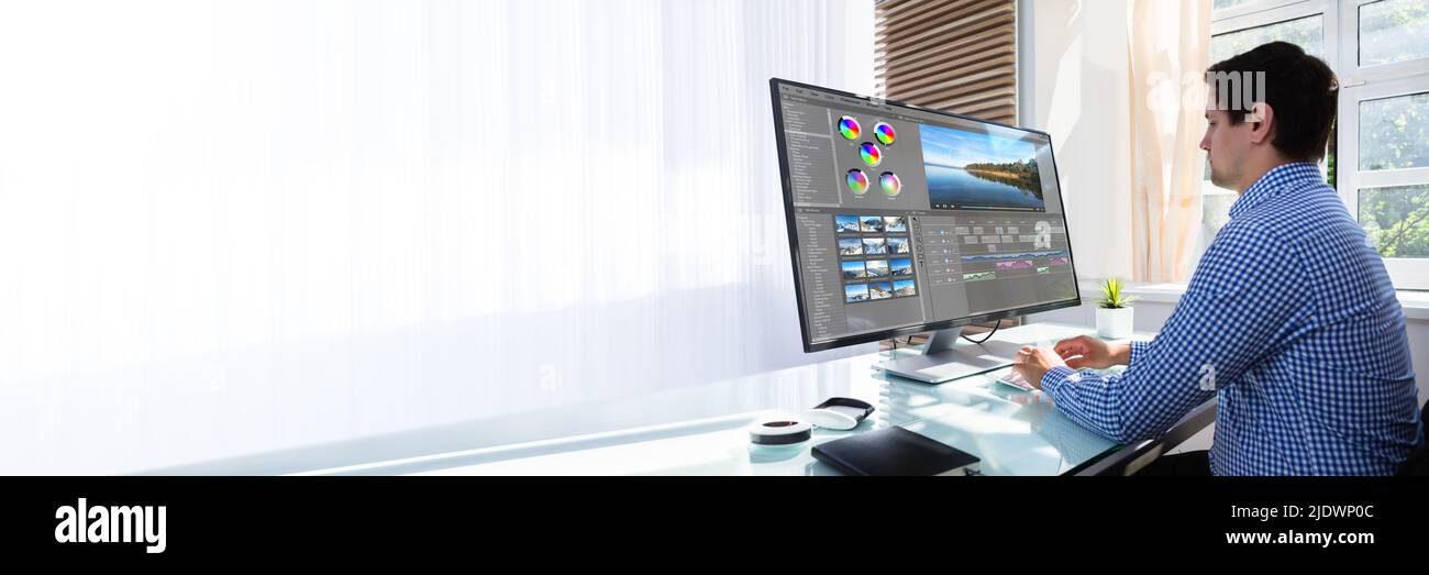 Editing movie editor hi-res stock photography and images - Alamy