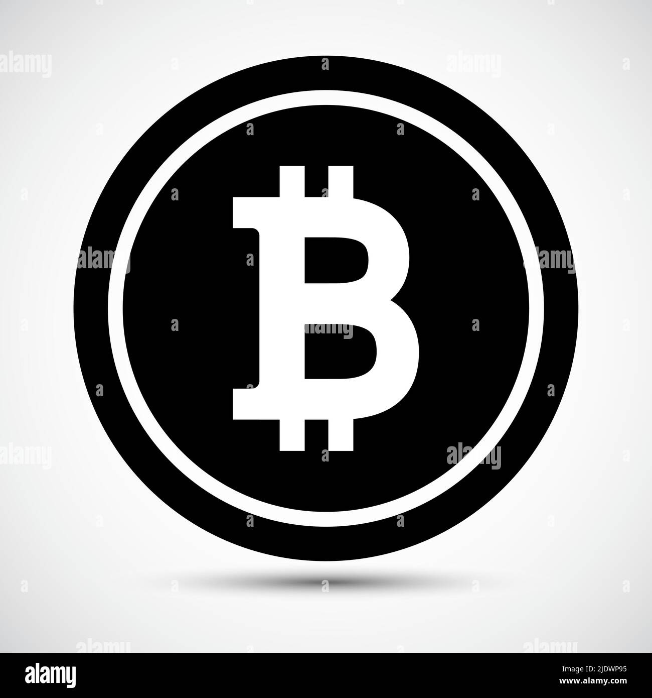 Bitcoin Icon Symbol Sign Isolate on White Background,Vector ...
