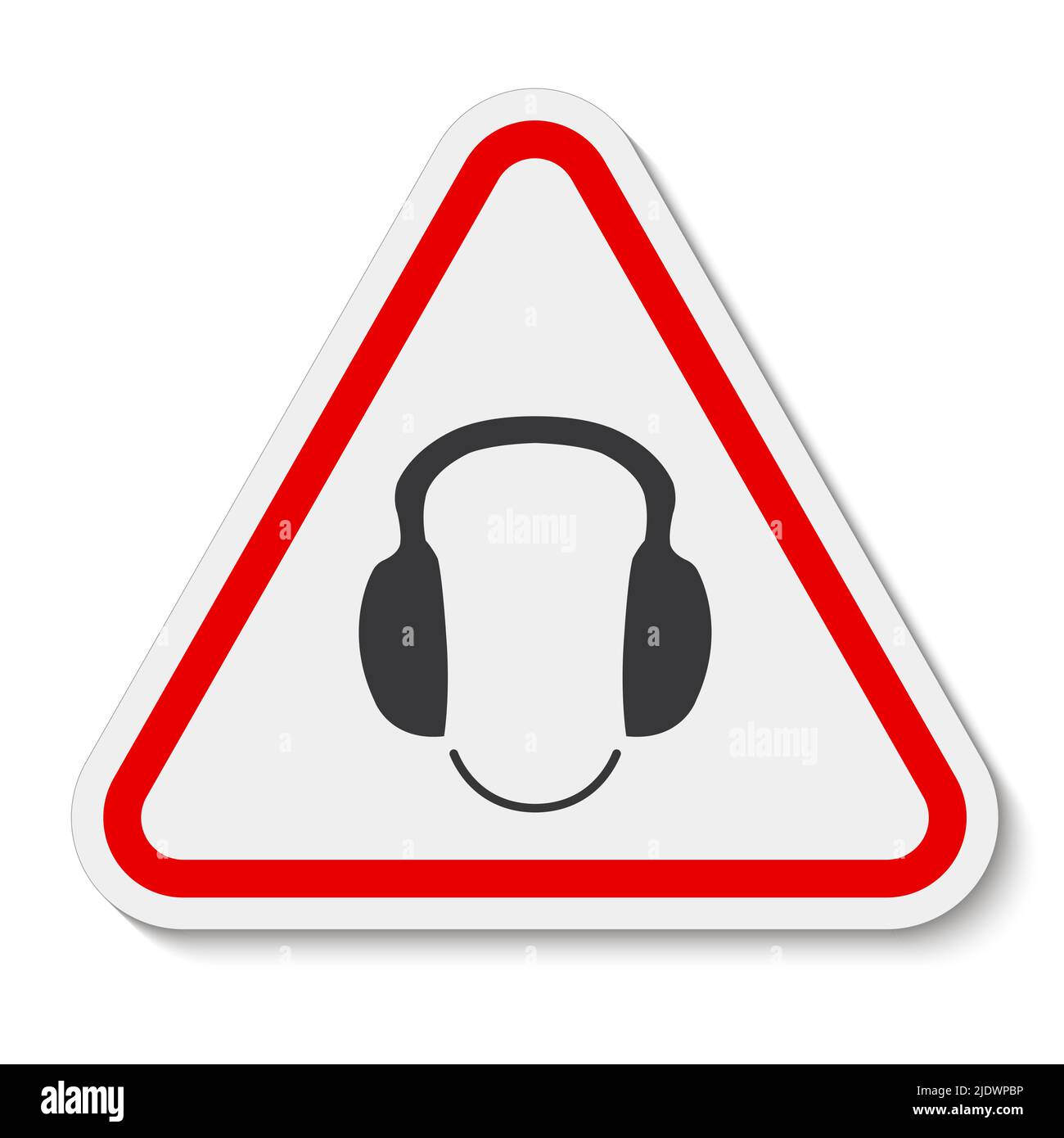 Symbol wear ear protection Sign Isolate On White Background,Vector ...