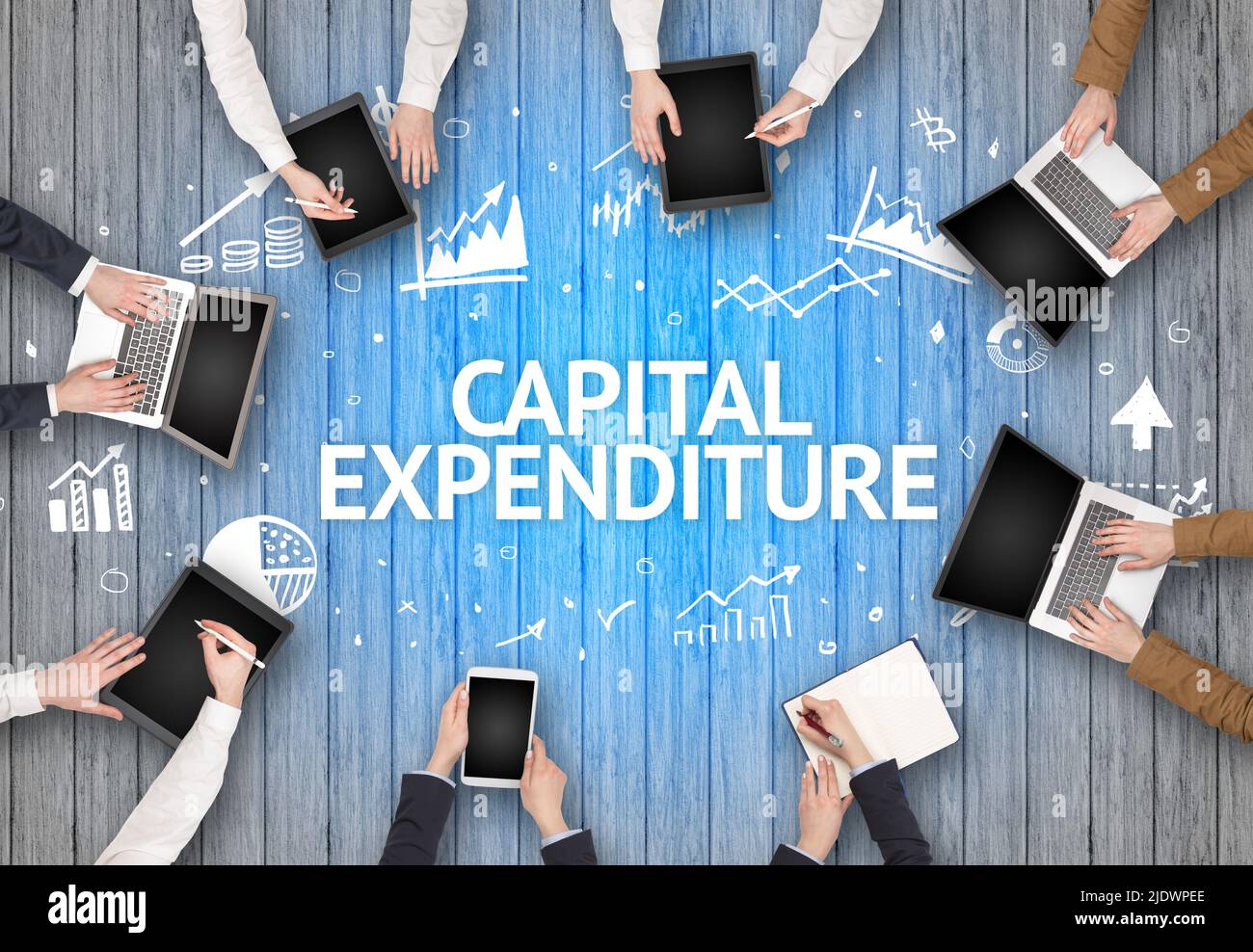 Group of Busy People Working in an Office Stock Photo - Alamy