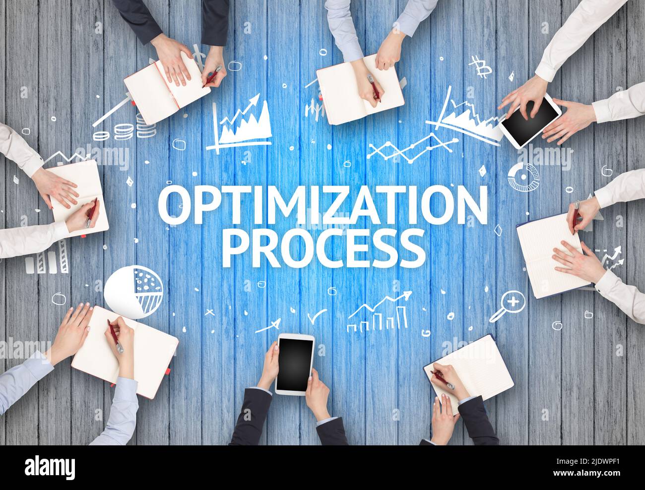 Group of Busy People Working in an Office Stock Photo - Alamy