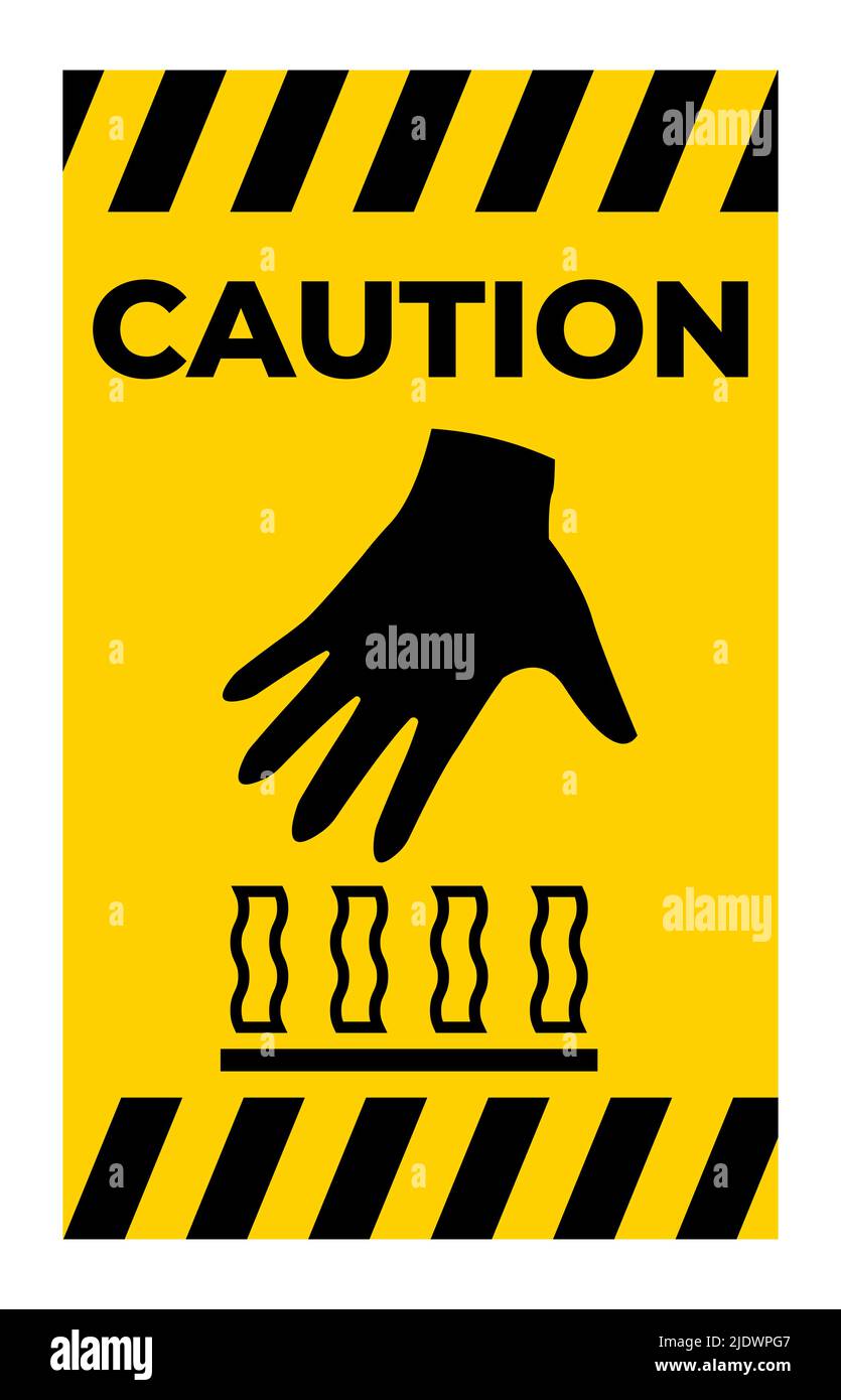 Hot Surface Do Not Touch Symbol Stock Vector Image & Art - Alamy