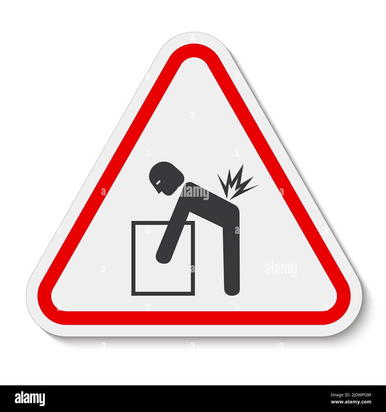 Lifting Hazard Symbol Sign Isolate On White Background,Vector ...