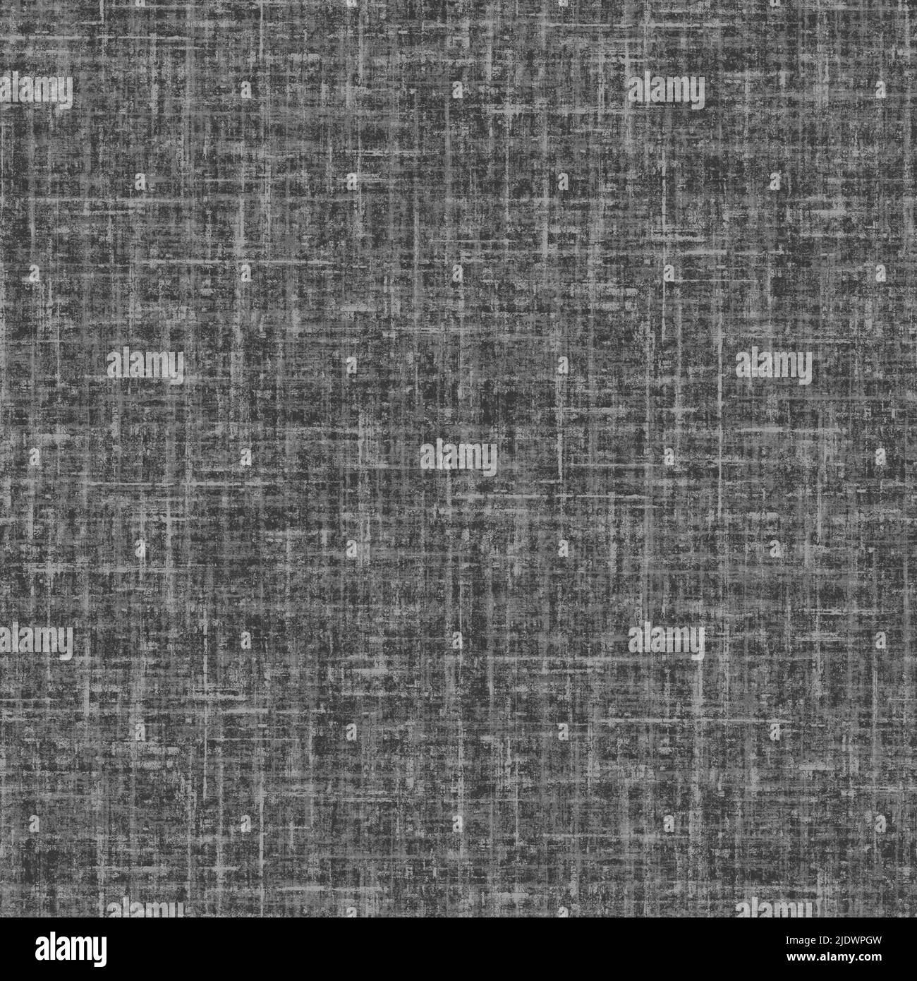 Seamless detailed woven linen texture background. Dark grey flax fiber ...