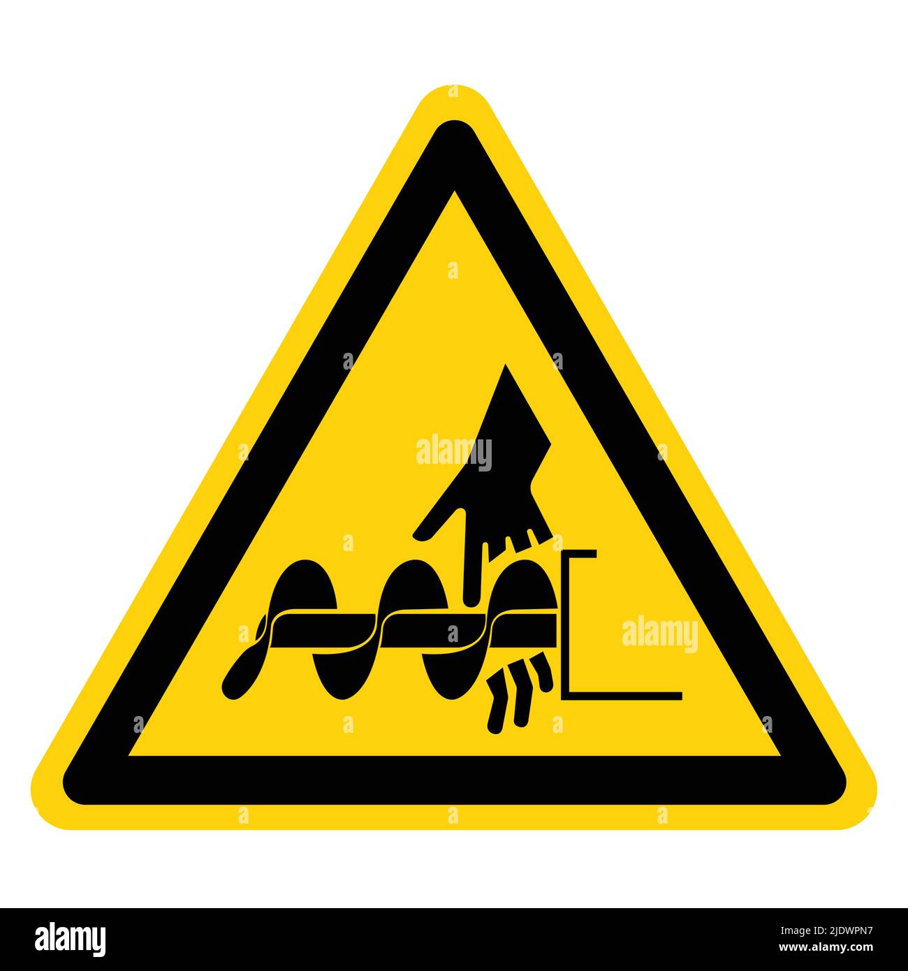 Cutting of Fingers Or Hand Auger Symbol Sign Isolate On White ...