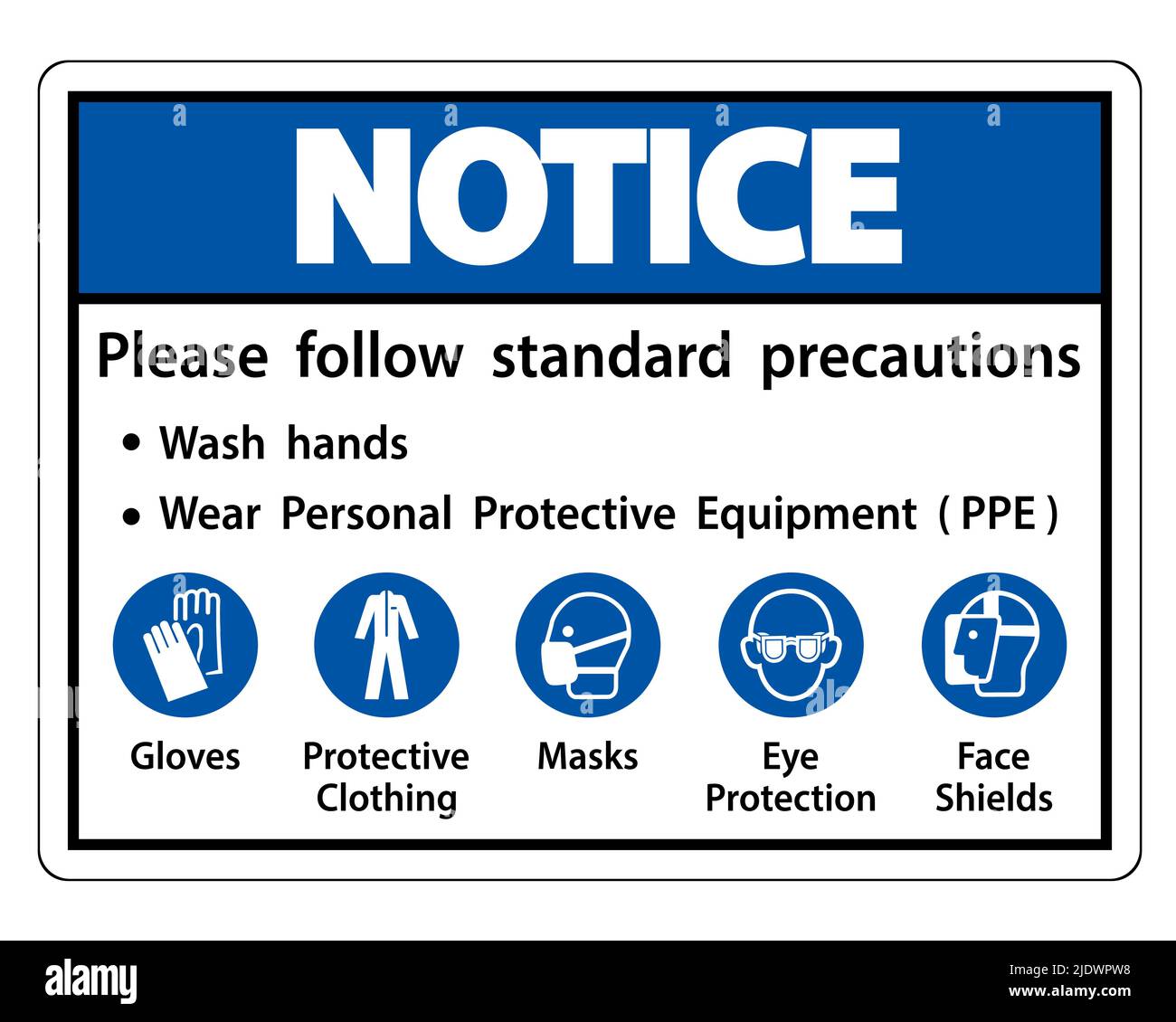 Standard precautions Stock Vector Images - Alamy