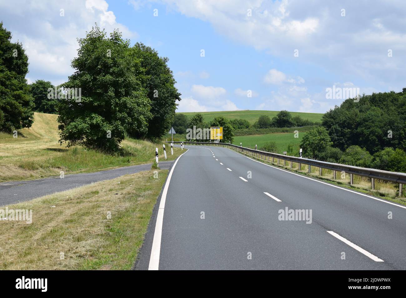 curvy road form Mosel valley up to the Eiel Stock Photo - Alamy