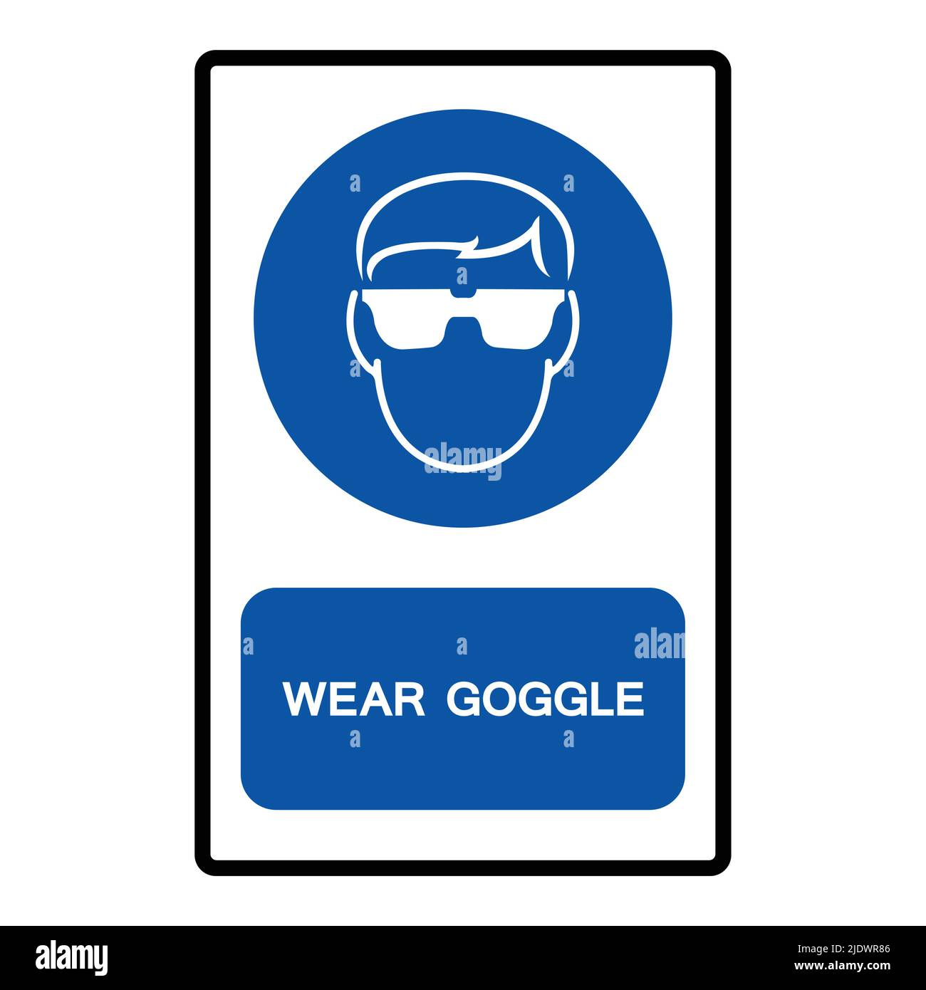 Wear Goggle Symbol Sign Isolate on White Background,Vector Illustration ...