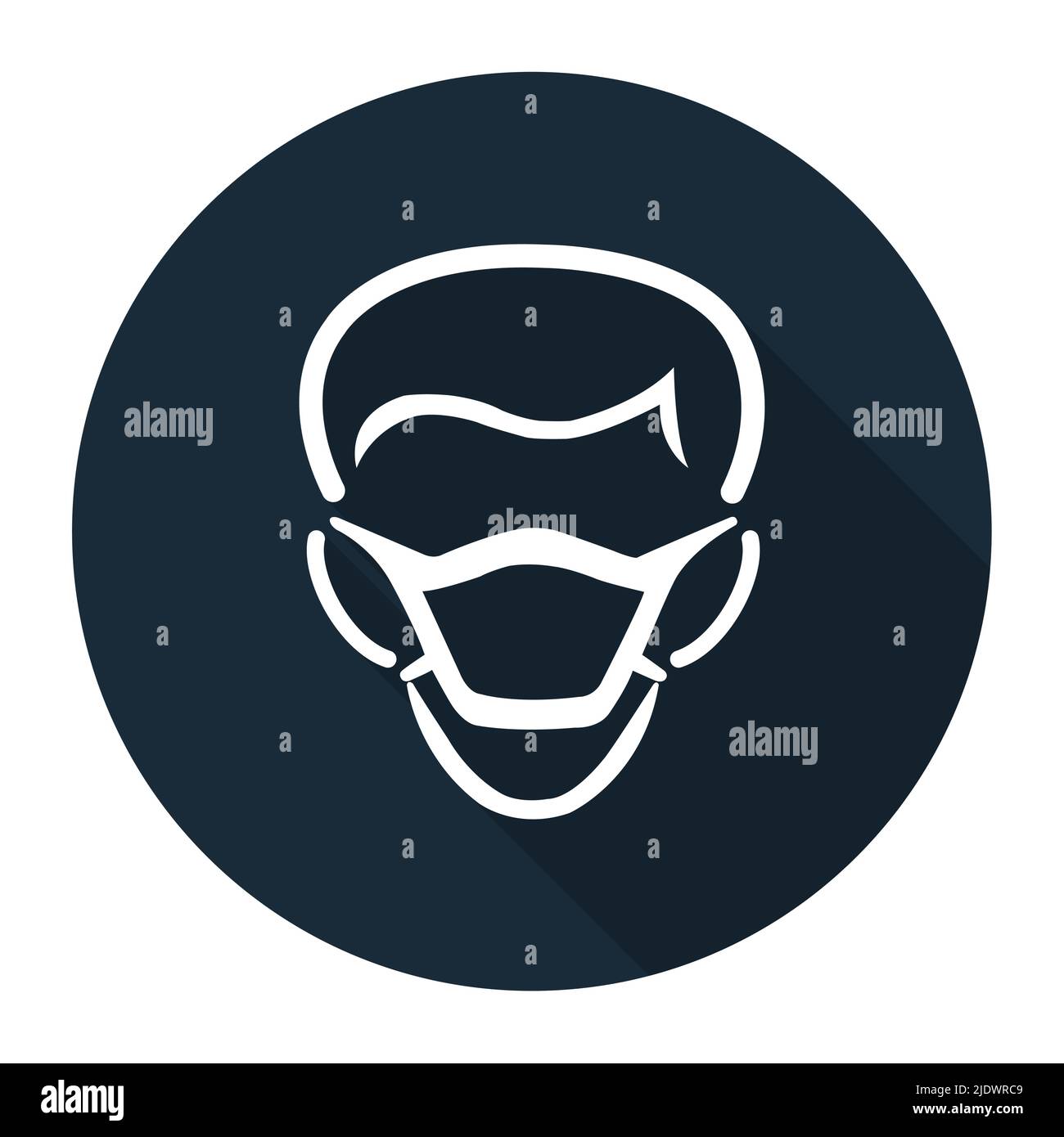 PPE Icon.Wear Mask Symbol Sign Isolate On White Background,Vector ...