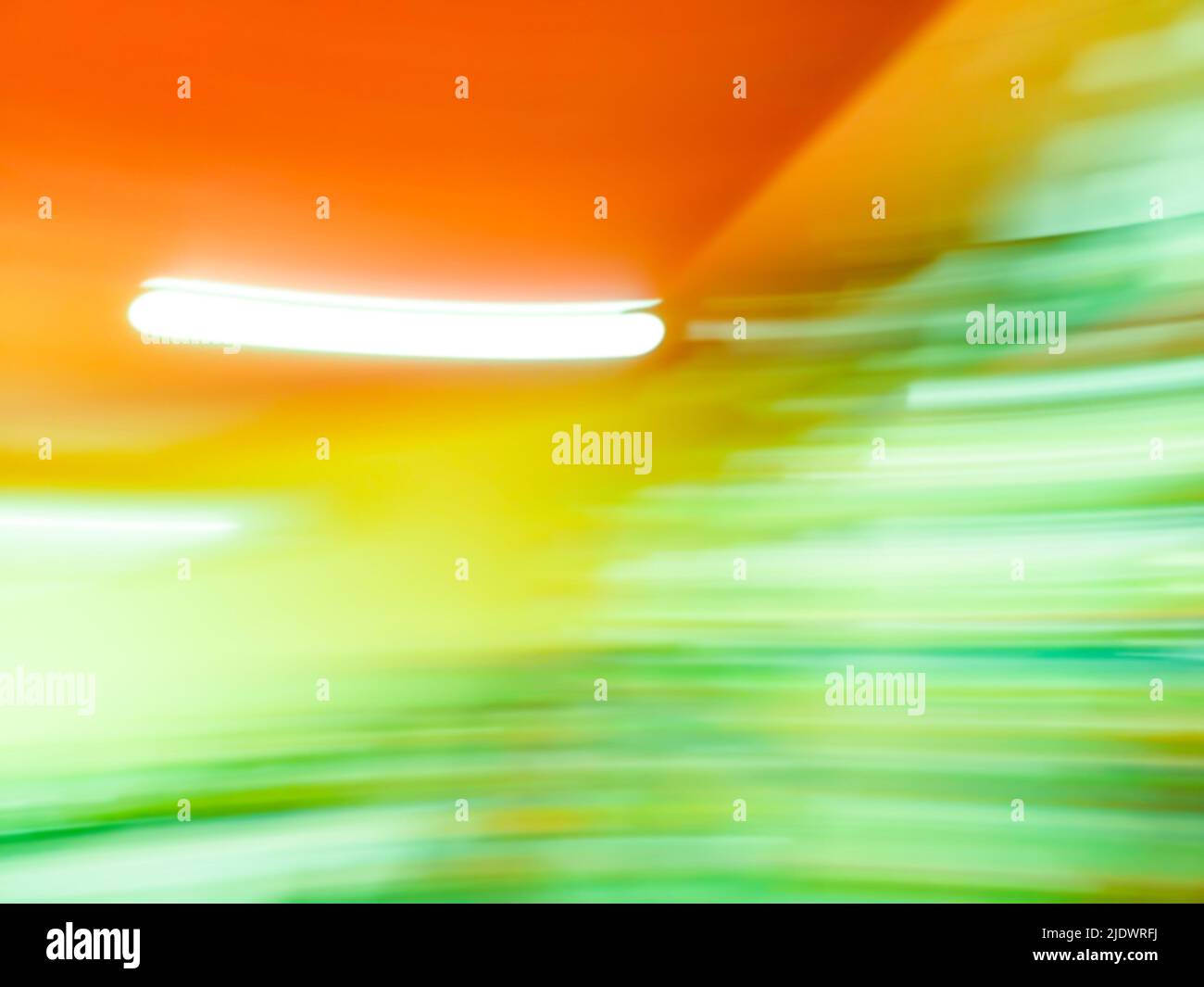 Motion blur with zoom effect long speed metro station as abstract blur ...